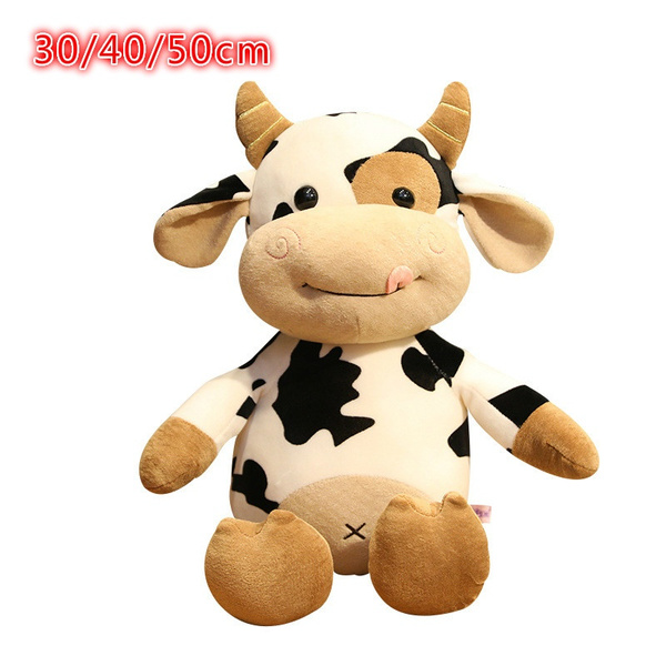 New Cute Calf Doll Simulation Cute Pet Cow Plush Toy Soft Pillow ...