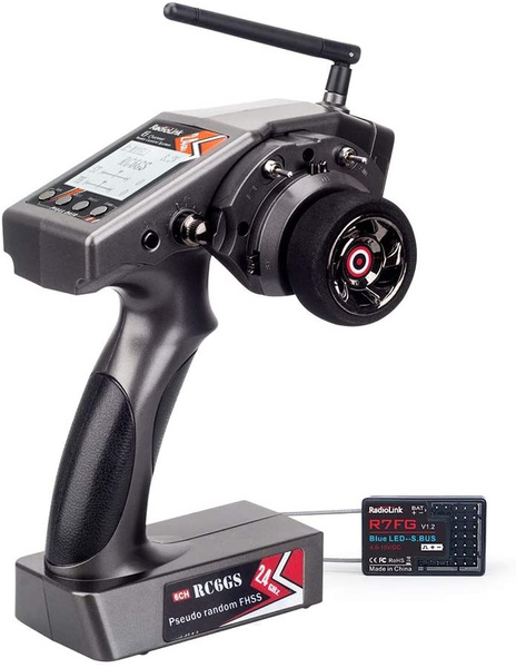 Radiolink RC6GS 2.4G 6 Channels RC Transmitter and Receiver R7FG Gyro ...