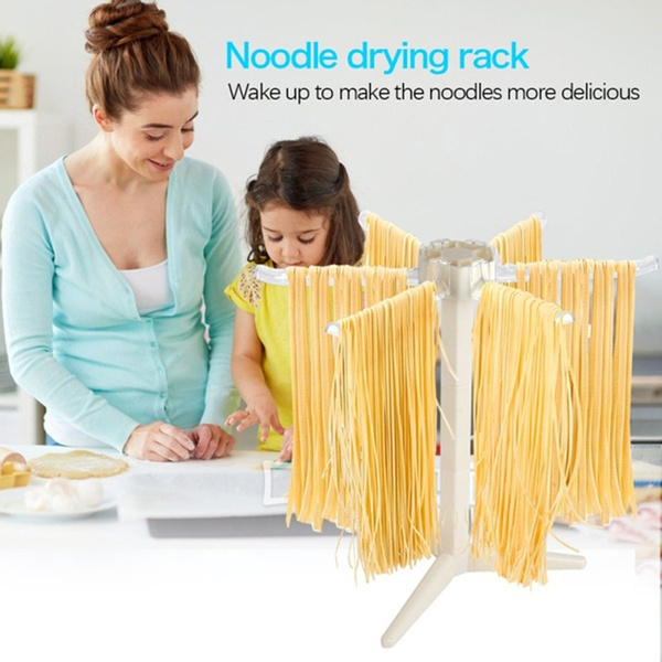 Kitchen Stand Spaghetti Manual Hanging Easy Clean Foldable Pasta Drying ...