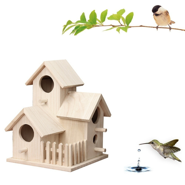 House Bird House Bird House Bird Box Bird Box Wooden Box Outdoor Solid ...