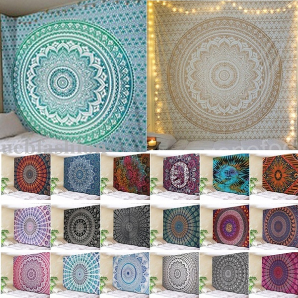 Wall Hanging Tapestries Indian Mandala Tapestry Tai Chi Hippie Bohemian ...