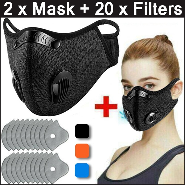 Anti Smoke Fog Respirator Mask Carbon Filter Mask with Valve 5 Layers ...