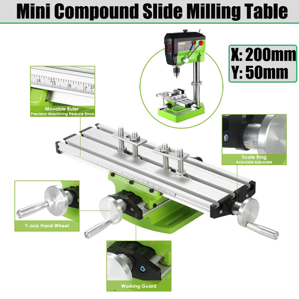 Brand New Mini Compound Bench Drilling Slide Table Worktable Milling ...