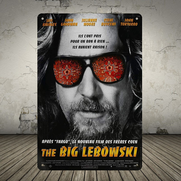 THE BIG LEBOWSKI Poster Printing Metal Mural Poster Retro Metal Sign ...