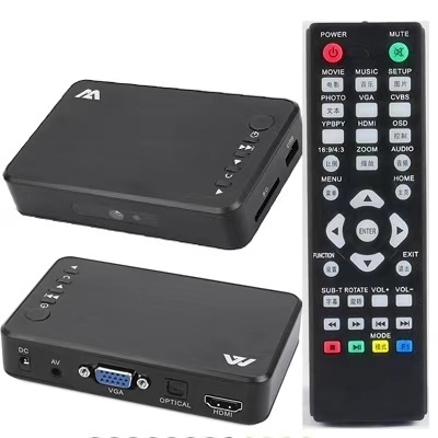 HDD Media Player 1080P USB External Hdd Media Player With HDMI VGA SD ...