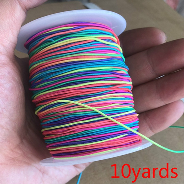 New 1.0mm 10yards/lot High-Elastic Round Elastic Band Rubber Band ...