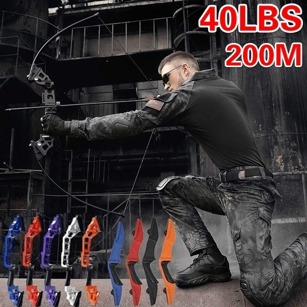 3 Style High Quality Professional Hunting Bow 40lbs Powerful Straight ...