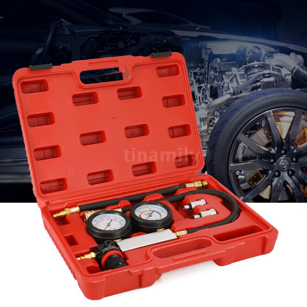 Auto Cylinder Leak Tester Compression Leakage Detector Kit Set Petrol ...