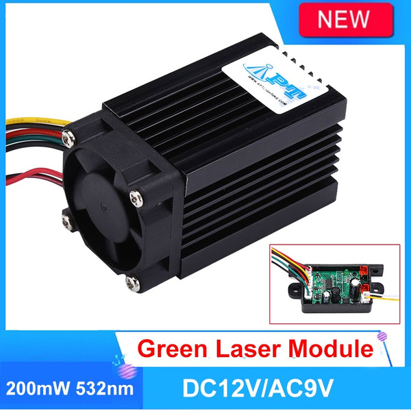 Fat Beam Steady 532nm 200mW Green Laser Module/DIY Laser Stage Lighting ...