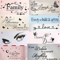 3D DIY Motto Stickers Family If You Believe Sweet Dreams Love I Love ...