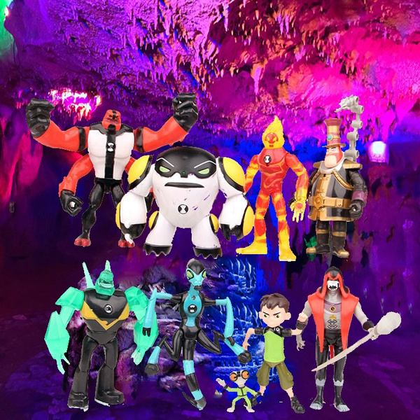 Ben 10 Ben Tennyson Four Arms Grey Matter Kineceleran Diamondhead ...