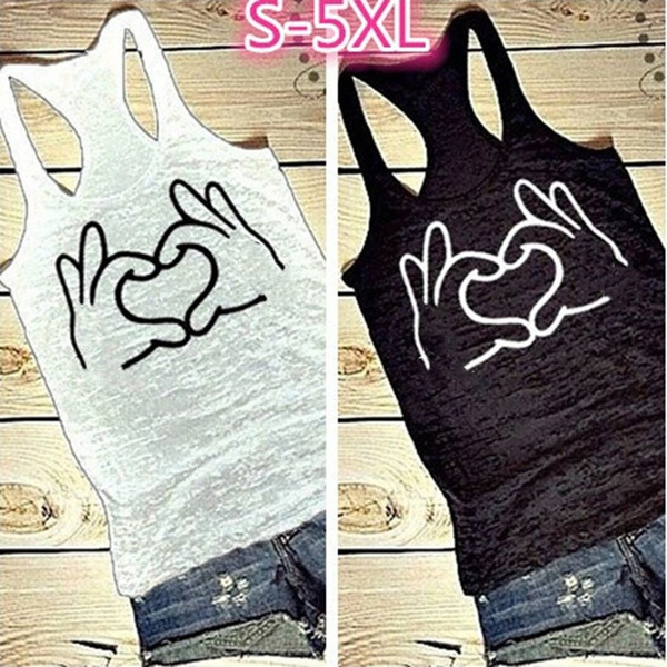 New Women Fashion Printed Cotton Sleeveless Vest Black Sport T-Shirt ... New Women Fashion Printed Cotton Sleeveless Vest Black Sport T-Shirt ...