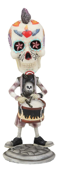 Ebros Gift Day Of The Dead Tattoo Skeleton Rock Snare Drum Player ...