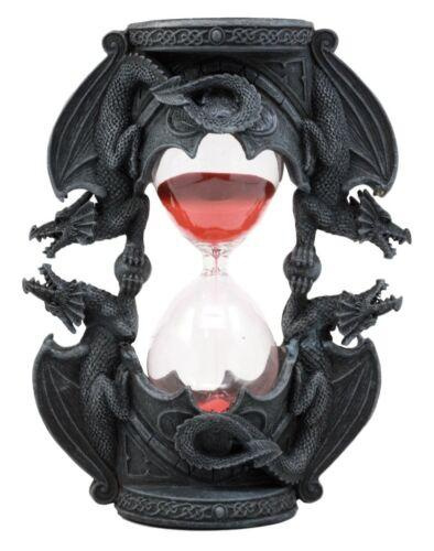 Ebros Gift Invertible Four Elemental Dragons Sand Timer Figurine Dragon ...