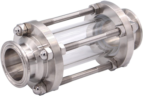 DERNORD Tri Clamp in-Line Sight Glass with Flow Sanitary Straight Sight ...