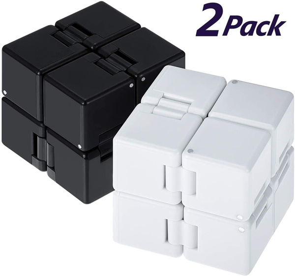 2 Packs Infinity Cube Fidget Toys Fidget Blocks, Mini Infinity Cube ...