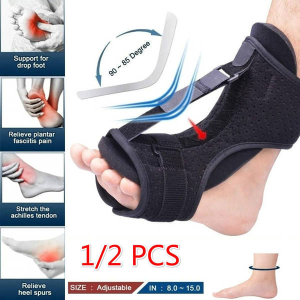 1/2PCS Foot Support Foot Drop Orthosis Ankle Splint Plantar Fasciitis ...