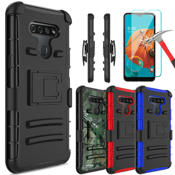 For Lg K51 / Lg Reflect Case With Stand Holster Belt Clip Cover/screen ...