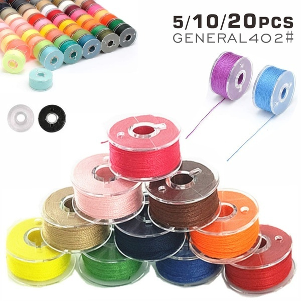 2/5/10/20 PCS Prewound Machine Embroidery Bobbins Reusable Plastic ...