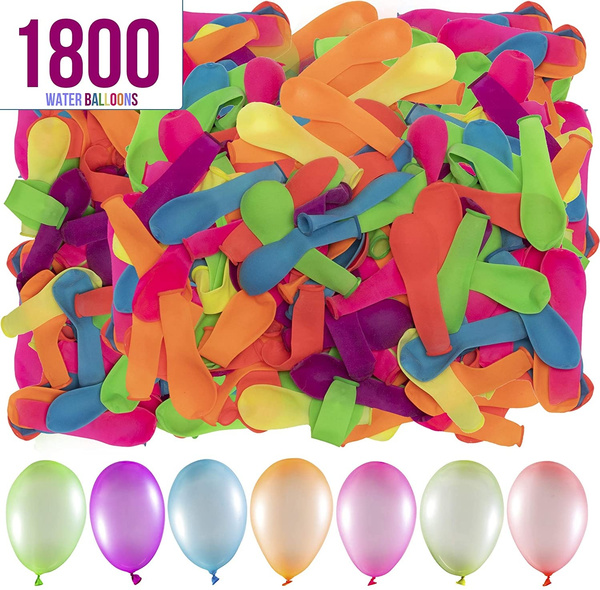 Prextex 1800 Water Balloons Bulk Balloons Pack for Water Sports Fun ...