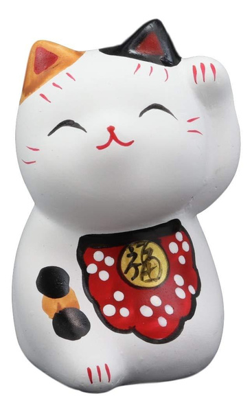 Ebros Japanese Good Luck and Fortune Charm Beckoning Cat Maneki Neko ...