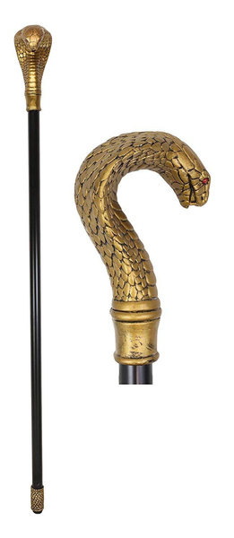 Ebros Golden Egyptian God Uraeus Cobra Head Prop Decorative Walking ...