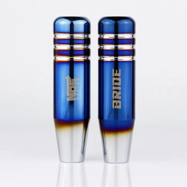 UNIVERSAL BRIDE/NOS BURNT BLUE ALUMINIUM GEAR SHIFT KNOB SHIFTER LEVER ...