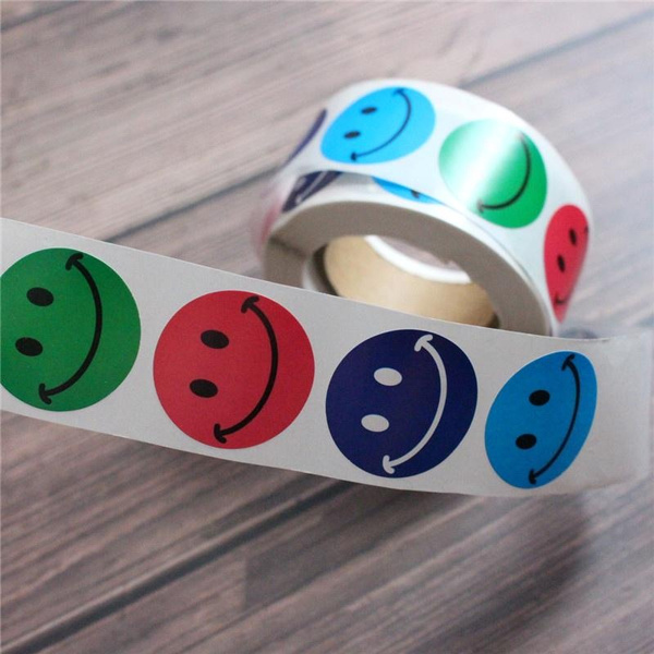 Smile Face Stickers for Crafts Color Mixture 1 Inch 500pcs kids Gift ...