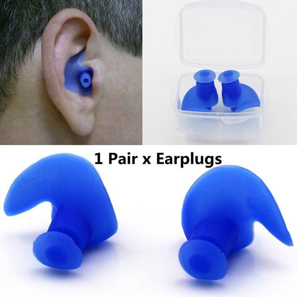 1 Pair Soft Ear Plugs Environmental Silicone Waterproof Dust-Proof ...