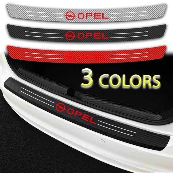 Car Tail trunk Rear Bumper Protector Carbon fiber Sticker For Opel ...