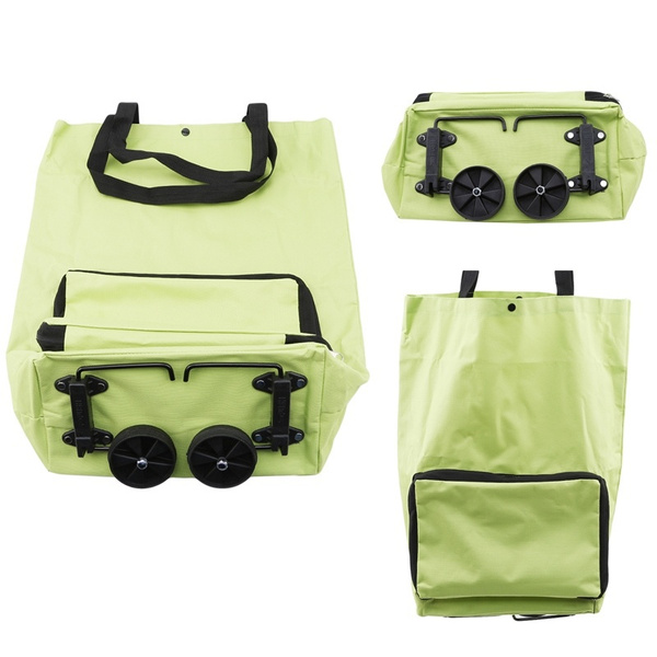 Home Foldable Shopping Hand Buggy Portable Trolley Bag with Wheels | Wish