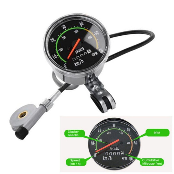 Bicycle Computer Mechanical Classic Retro Cycling Odometer Stopwatch ...