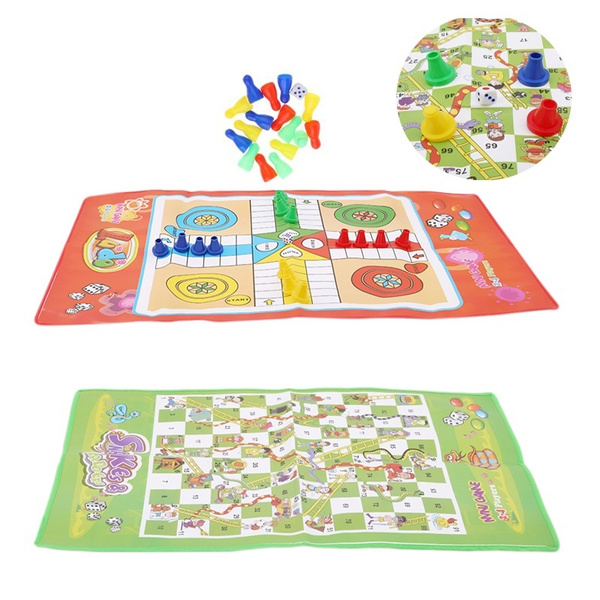 Foldable Chess Board Game Ludo Snake Chess Family Children Fun Game | Wish
