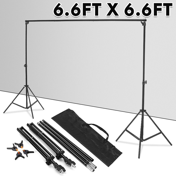 6.6x6.6FT Adjustable Photography Background Stand Kit Photo Backdrop ...
