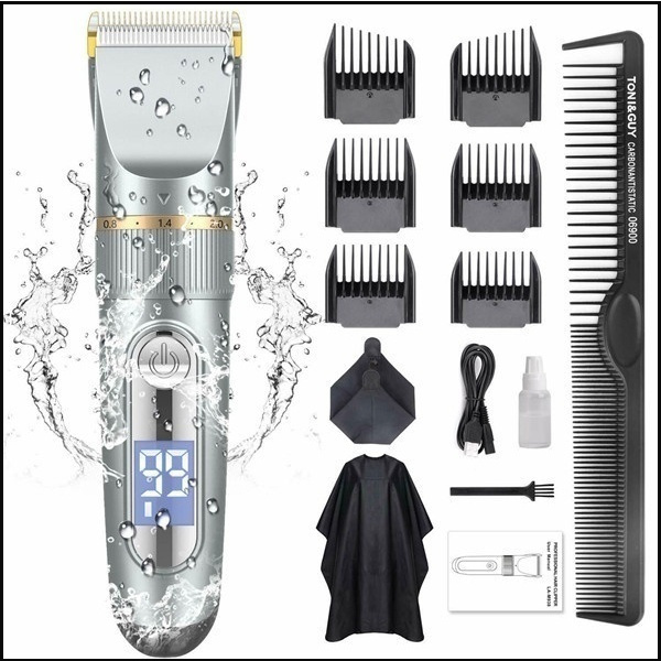 2020 New Upgrade Luxury Waterproof Cordless Hair Clipper Rechargeable ...
