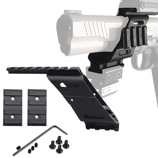 Universal Tactical AEG Pistol Plastic Polymer Base Quad Rail Picatinny ...