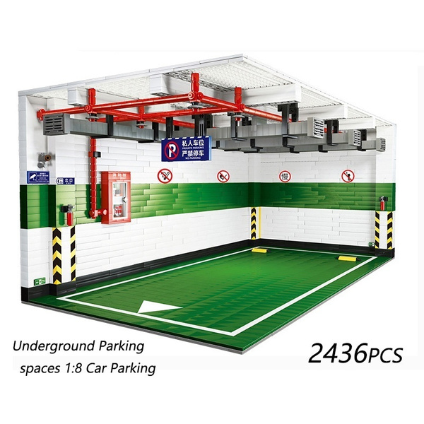 Creator City Underground Parking Spaces 1:8 Car Parking Model Building ...