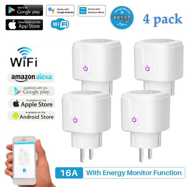 2/3/4 Pack Mini Smart Plug Wifi Outlet Works with Alexa Google ...