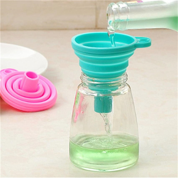 Silicone Folding Funnel Kitchen Gadget Food Grade Silicone Folding ...