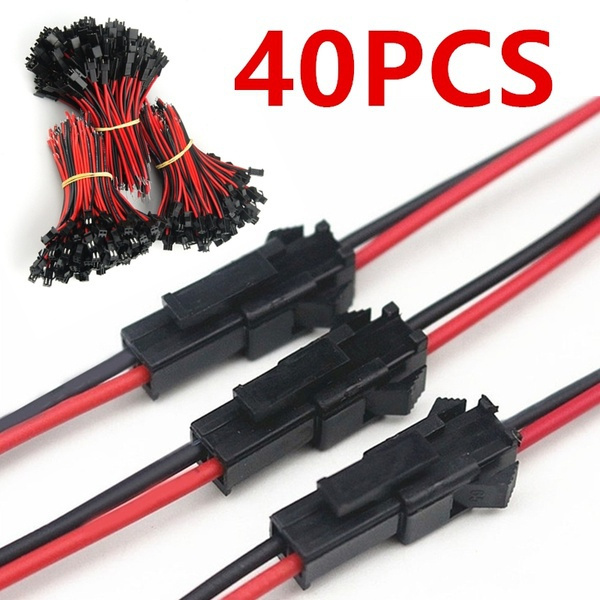 20pcs/set Male to Female Plug Terminal Wire Connector Terminal Line for ...