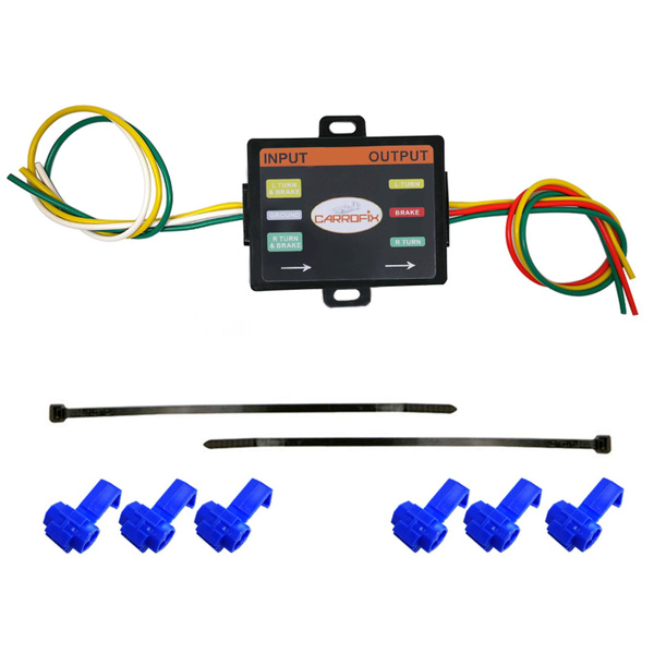 CARROFIX LED Compatible 2-Wire to 3-Wire Splice-in Trailer Tail Light ...