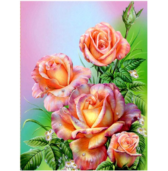 Full 5D DIY Diamond Painting "Flower" Full Sets Diamond Mosaic Home ...