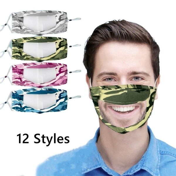 Face Mask with Clear Window Visible Expression for The Deaf and Hard of ...