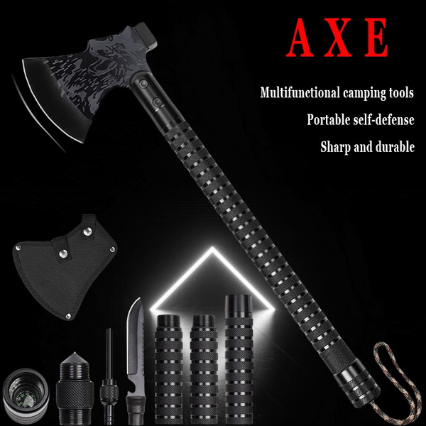 New Outdoor camping axe survival battle axe multifunctional tactical ...