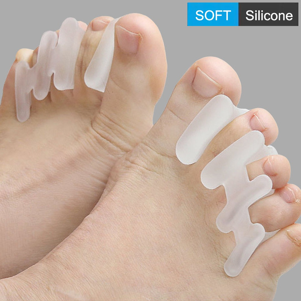 Newest 2PCS Multifunctional Hallux Valgus Foot Toes Separator Gel Toe ...