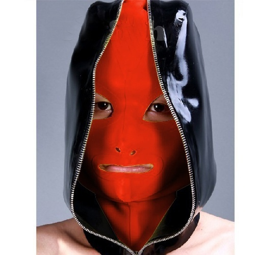 Latex Mask Zipper Gummi cosplay Rubber Masquerade Hood Mask Headgear | Wish