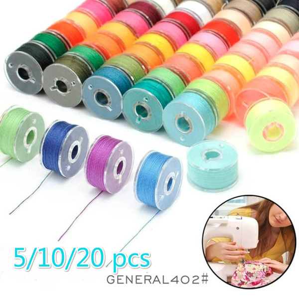 5/10/20pcs Multicolor Thread Spools Sewing Machine Bobbins Reusable ...