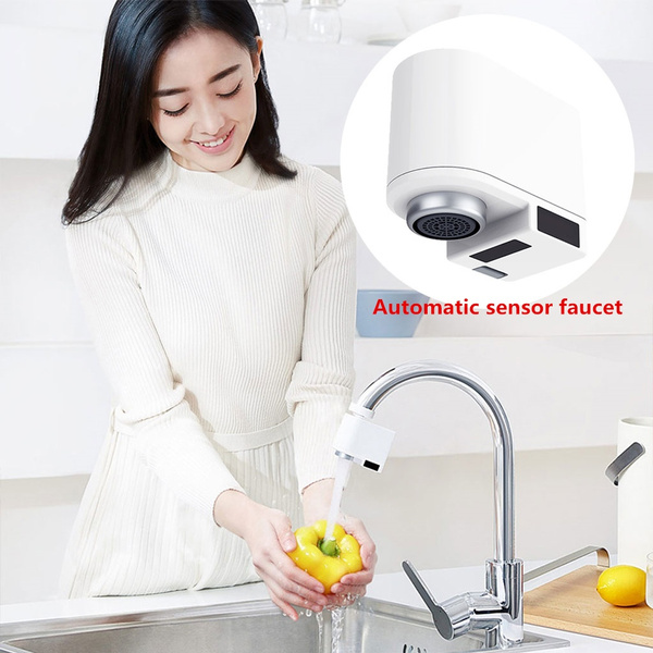 Automatic Faucet Motion Sensor Hand Free Adapter Tap Kitchen Bathroom