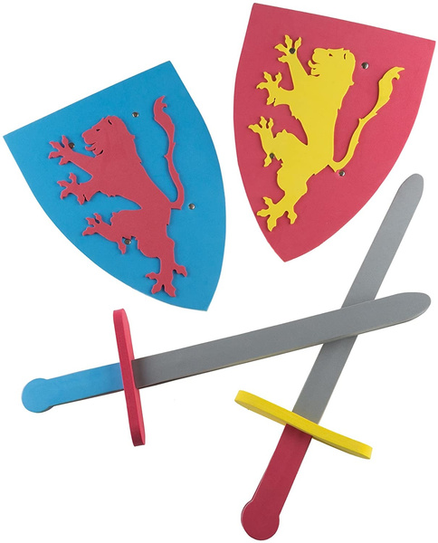 Foam Sword for Kids, Foam Sword and Shield Armor Pretend Playset, 2 ...