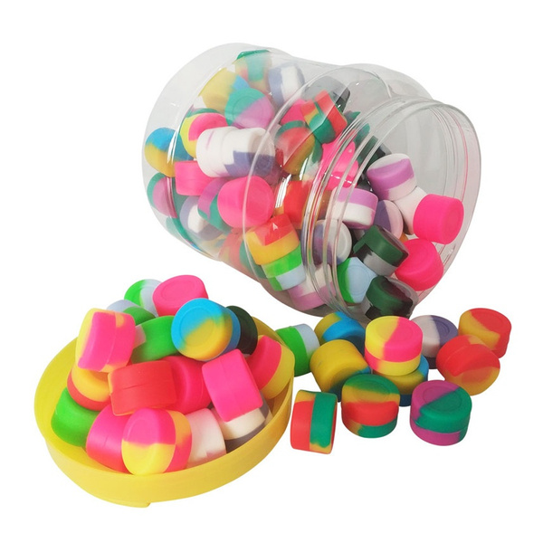 Silicone Wax Container Dab Jars 120pcs/can 3ml Mini Containers Boxes ...